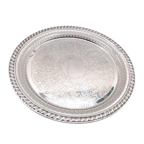 Leonard Silver | Accents | Vtg Leonard Silver Reticulated Serving Tray ...